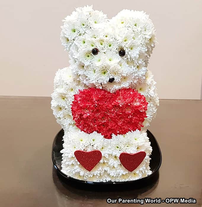 Teddy Bear Flower Arrangement